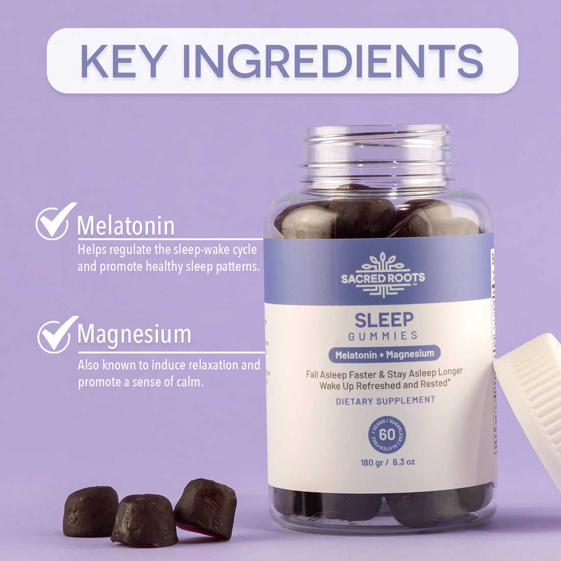 Sleep Gummies | Sacred Roots | Improve your Health